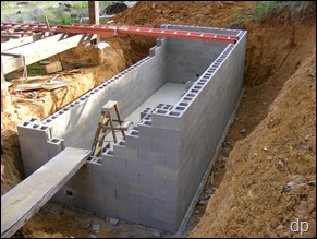 Cedar Ridge Farm: Dry stack concrete block construction